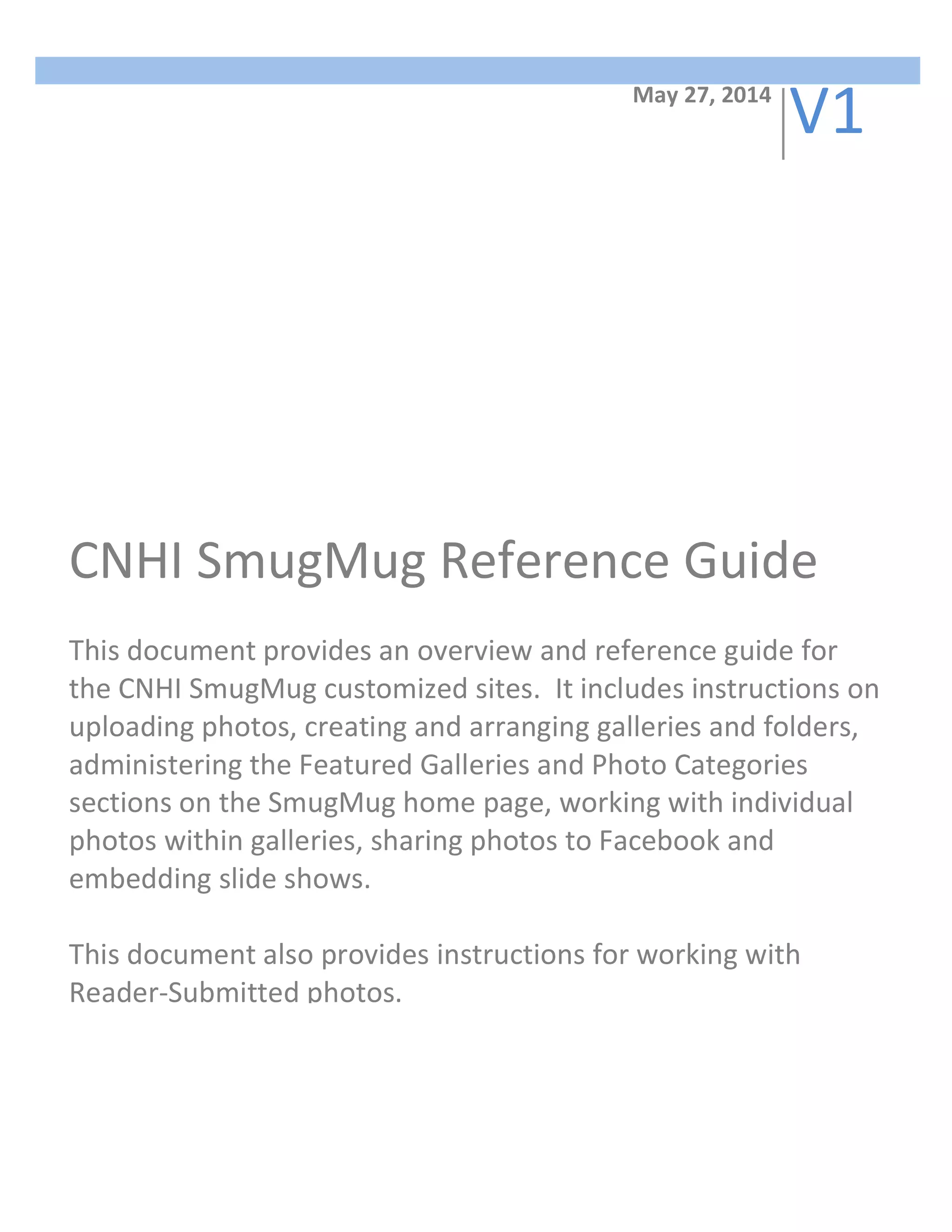 New smug mug reference guide | PDF