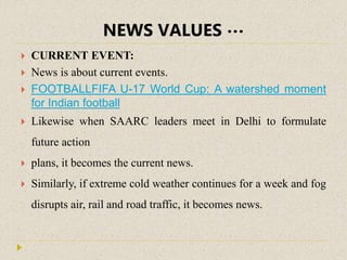News & newsvalues | PPTX