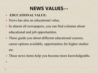 News & newsvalues | PPT