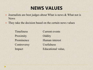 News & newsvalues | PPT