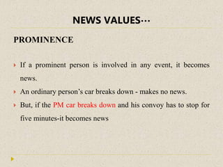 News & newsvalues | PPTX