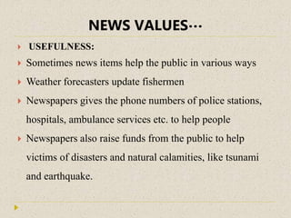 News & newsvalues | PPTX