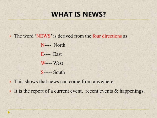 News & newsvalues | PPT