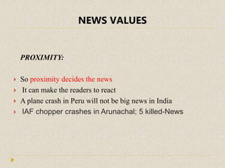 News & newsvalues | PPTX