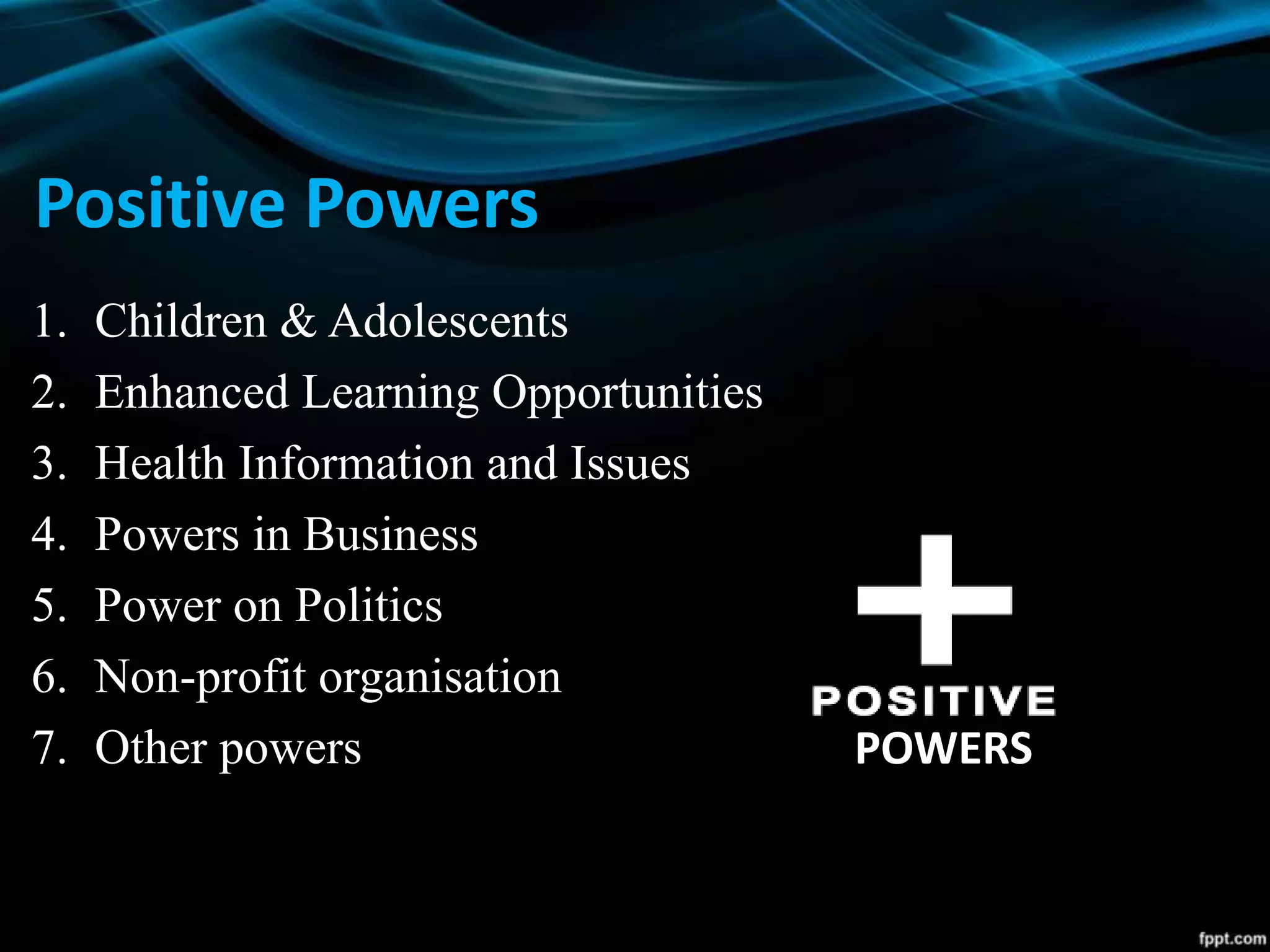 Social Media Power : Positive or Negative | PPTX
