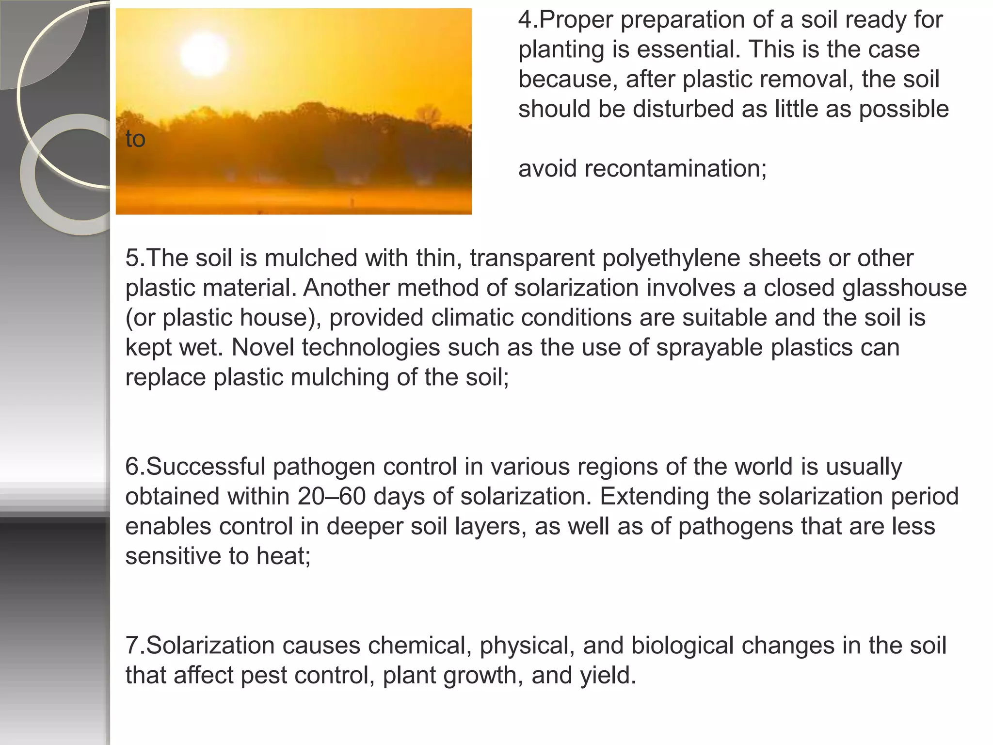 Soil sterilization,soil solarization | PPTX
