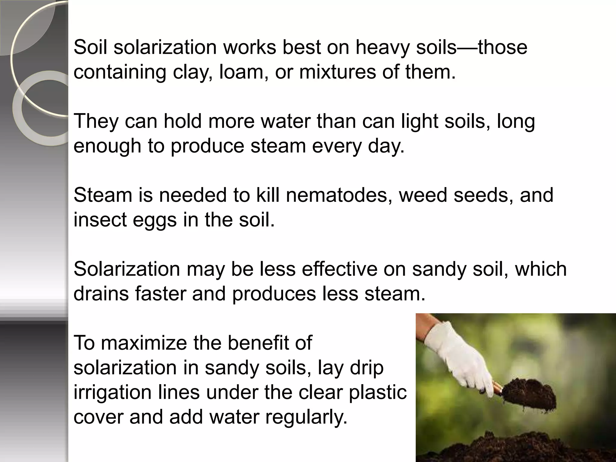 Soil sterilization,soil solarization | PPTX