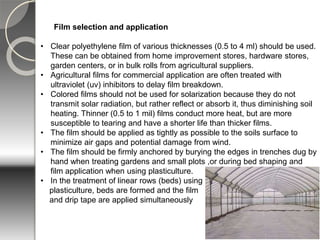Soil sterilization,soil solarization | PPTX