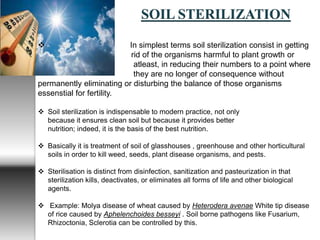Soil sterilization,soil solarization | PPTX