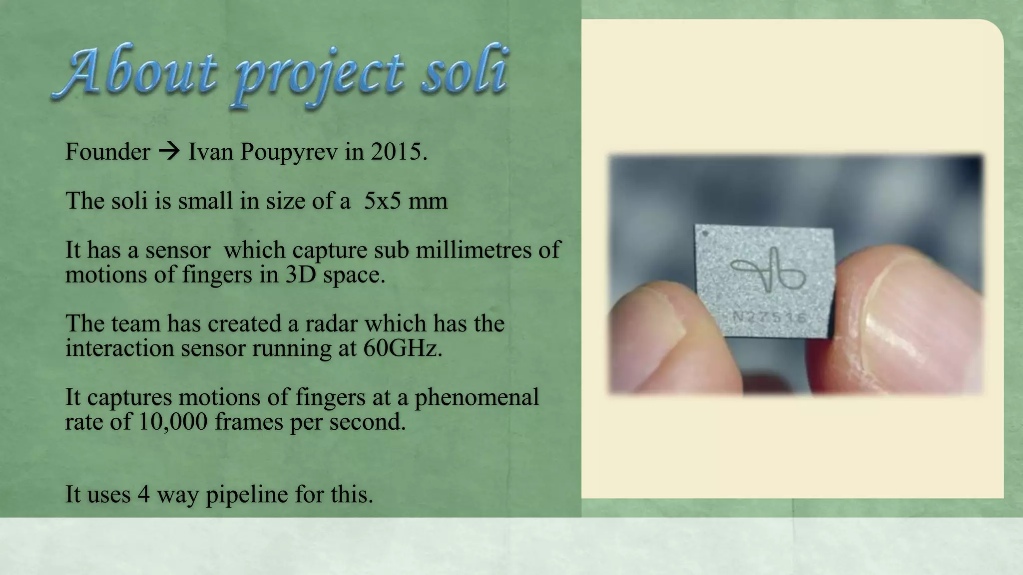 Google Project Soli | PPTX | Technology & Computing
