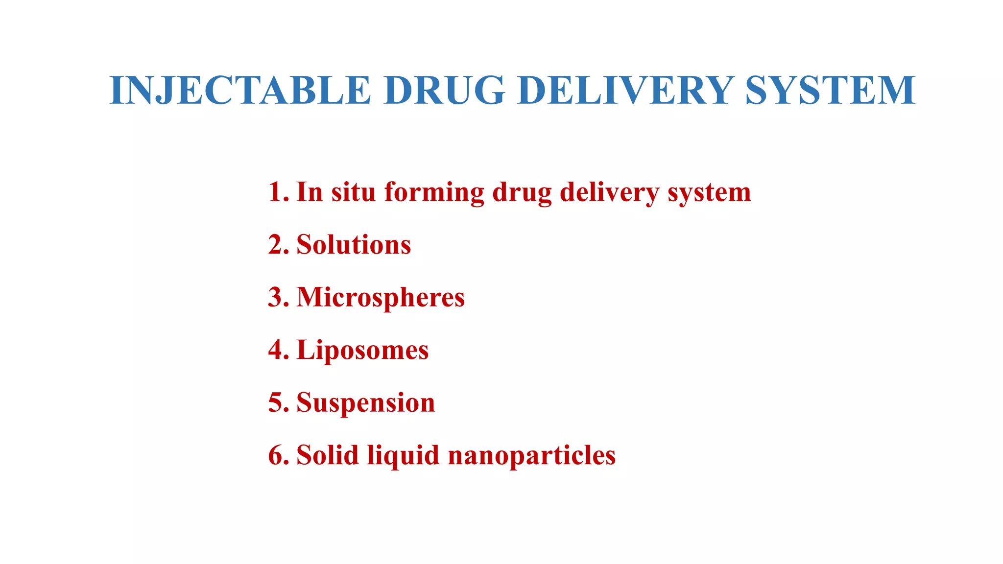 PARENTERAL CONTROLLED DRUG DELIVERY SYSTEM(PCDDS) | PPTX