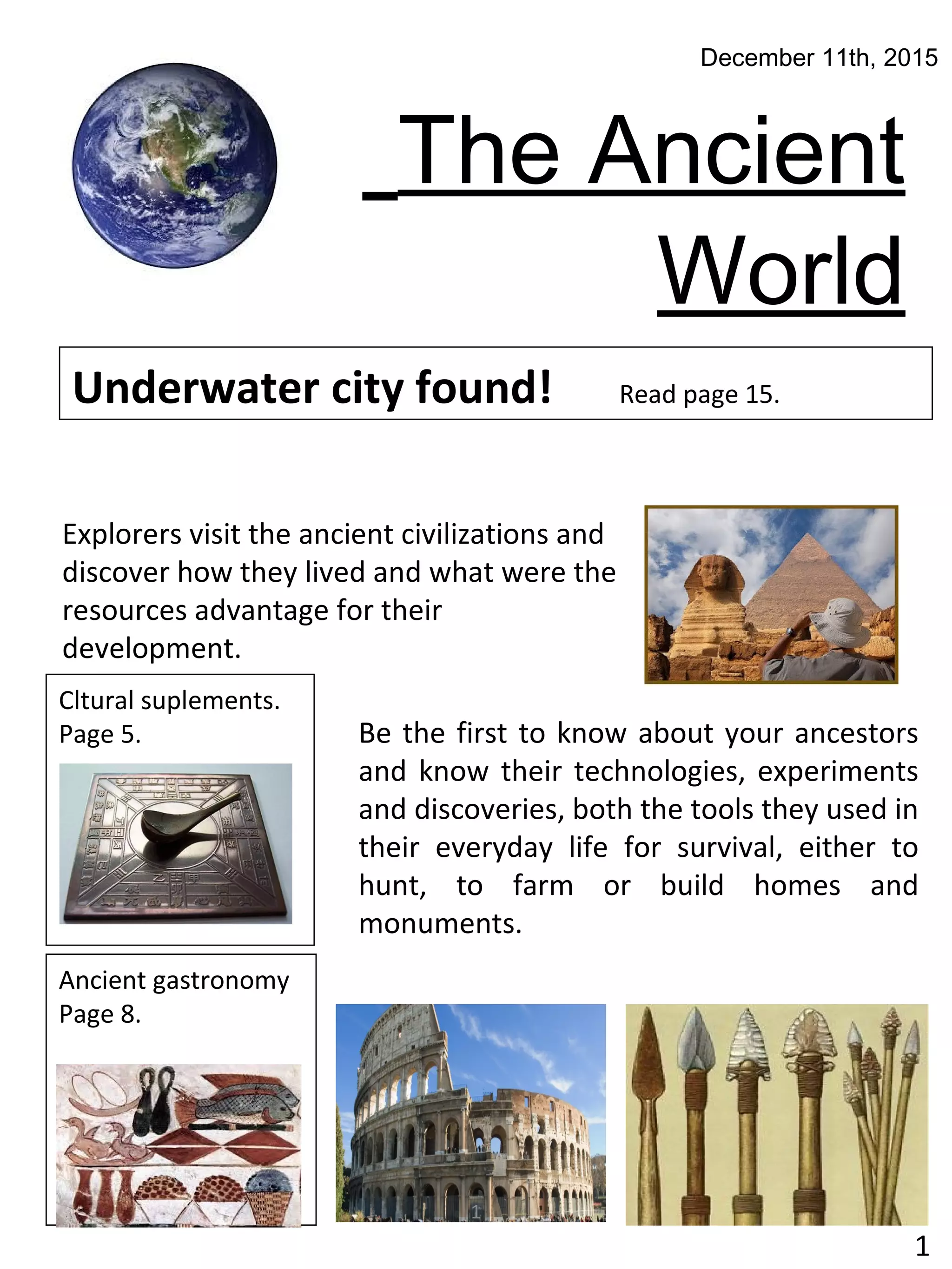 Ancient World Newspaper | PDF