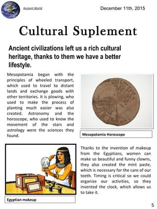 Ancient World Newspaper | PPT