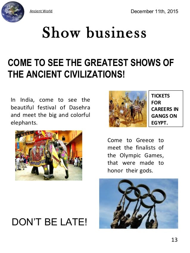 Ancient World Newspaper