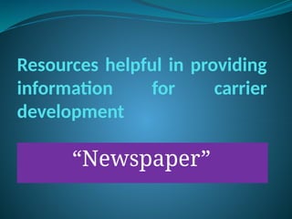 Newspaper Definition and their importance | PPTX