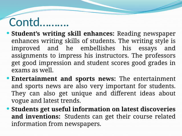 Newspaper Definition and their importance | PPT