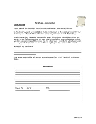 Learn teh News: Newspaper Worksheet | PDF