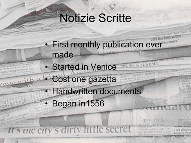 Evolution of Newspaper | PPT