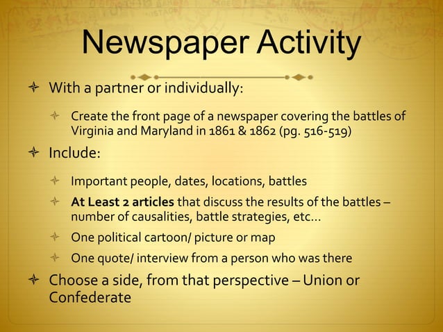 Newspaper Activity | PPT
