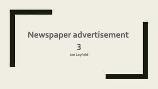 Newspaper ad 3 | PPT