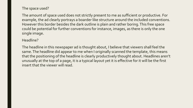 Newspaper ad 3 | PPT