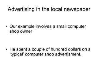 Newspaper Advertising For Small Business | PPT
