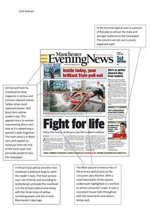 Newspaper analysing | DOCX