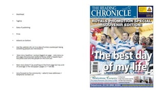 Newspaper analysis | PPT