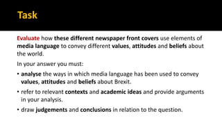 Newspaper analysis task 3 | PPT