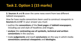 Newspaper analysis task 4 | PPTX