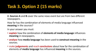 Newspaper analysis task 6 | PPT