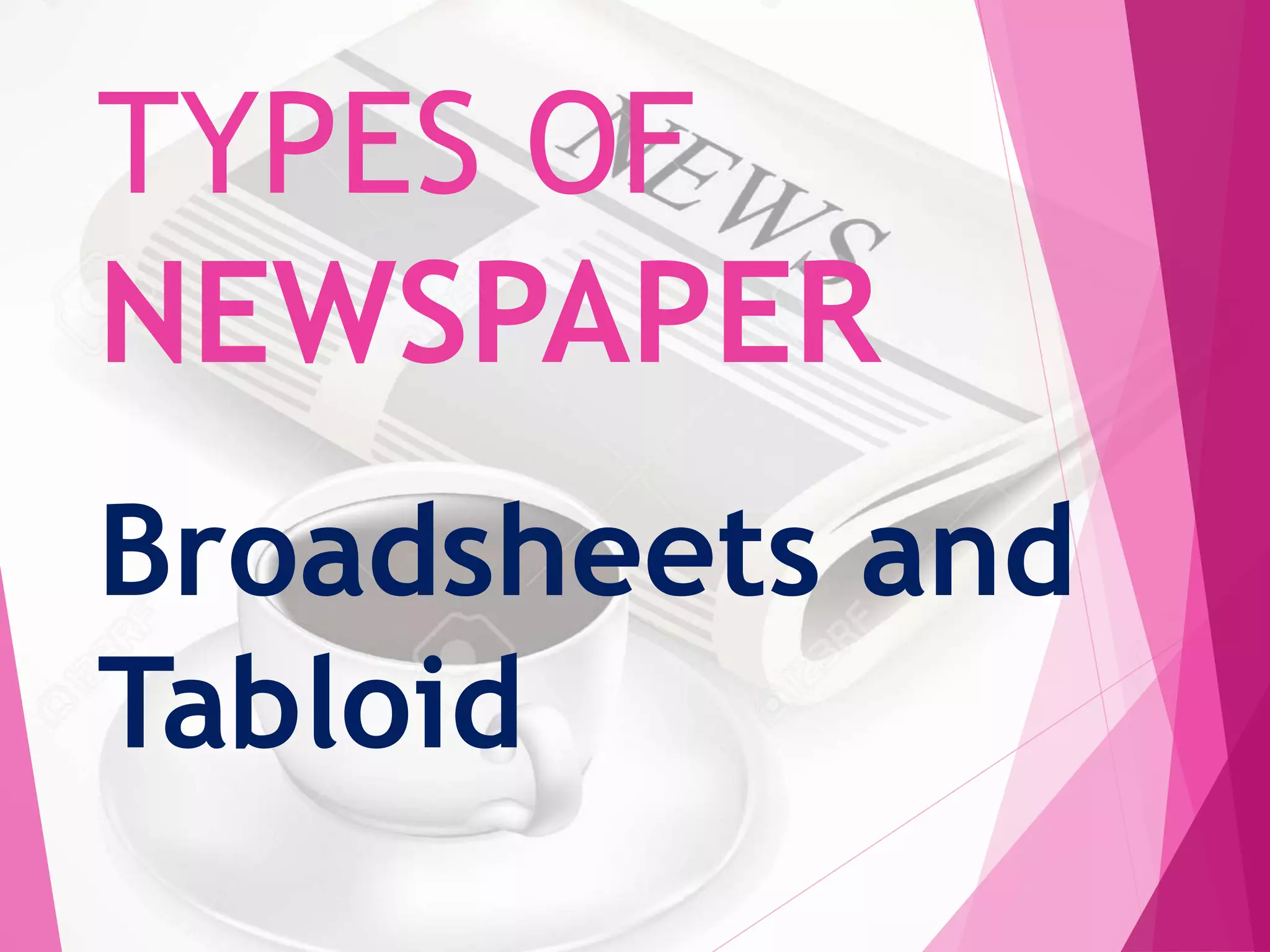 Newspaper and its' parts | PPSX
