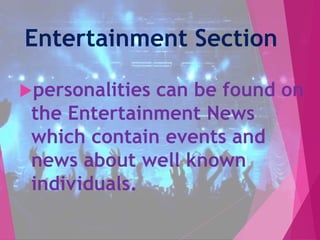 Newspaper and its' parts | PPSX