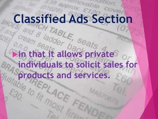 Newspaper and its' parts | PPSX