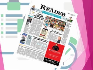 Newspaper and its' parts | PPSX