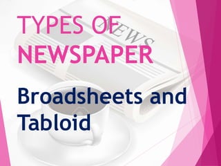 Newspaper and its' parts | PPSX