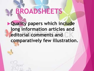 Newspaper and its' parts | PPSX