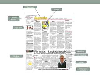 Newspaper annotations | PPTX