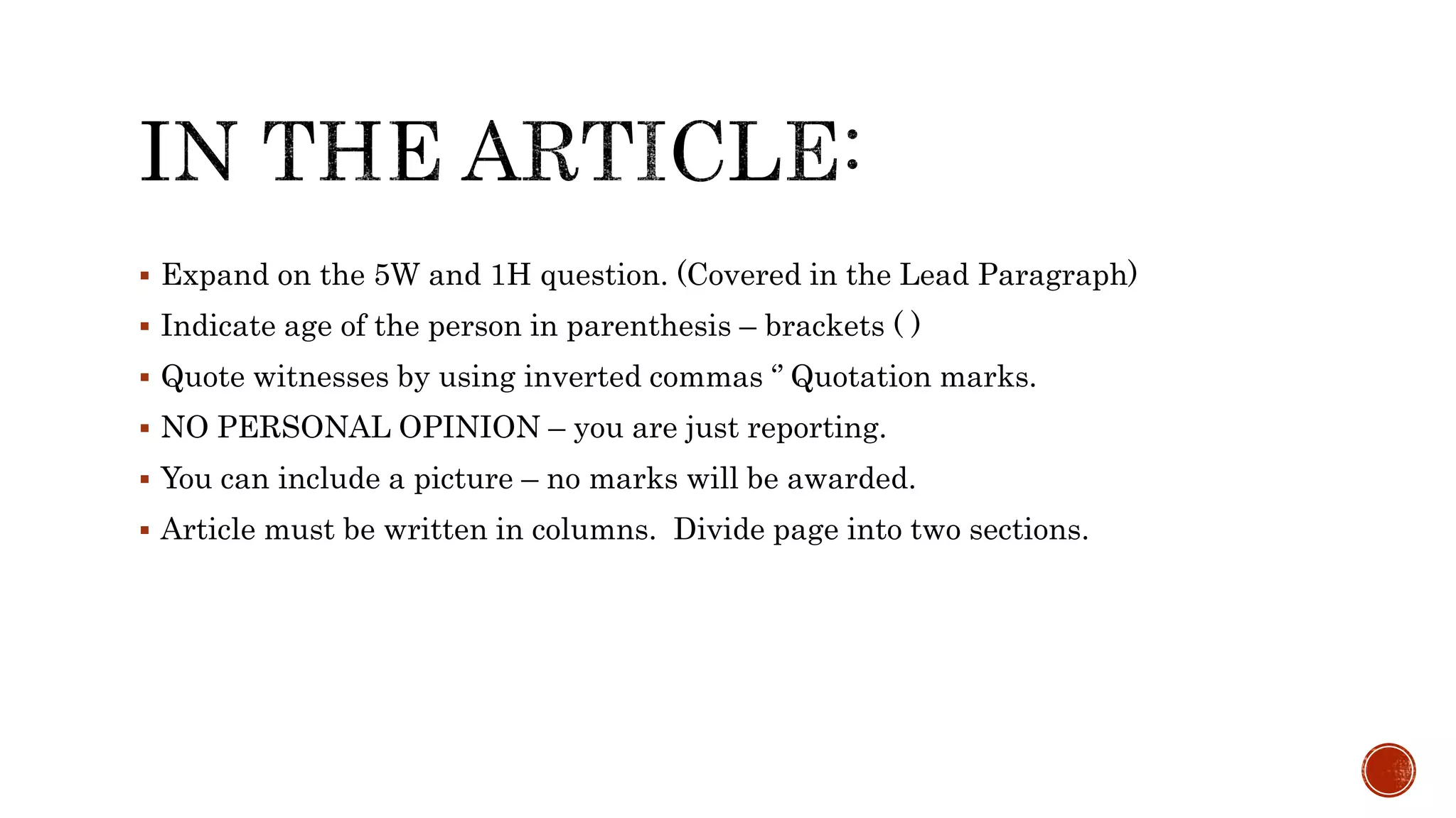 Newspaper article | PPTX