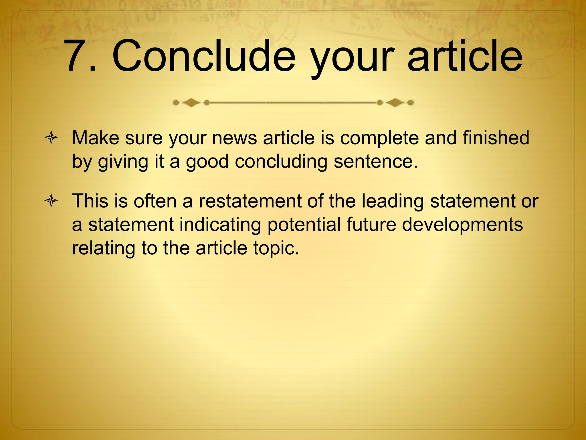 Newspaper Article | PPTX