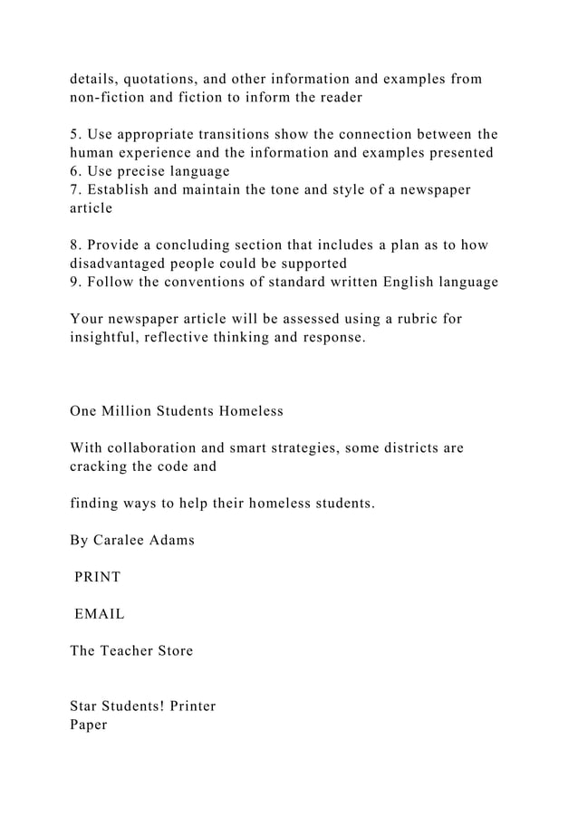 Newspaper Article (Performance Task)Summative Expository Essa.docx