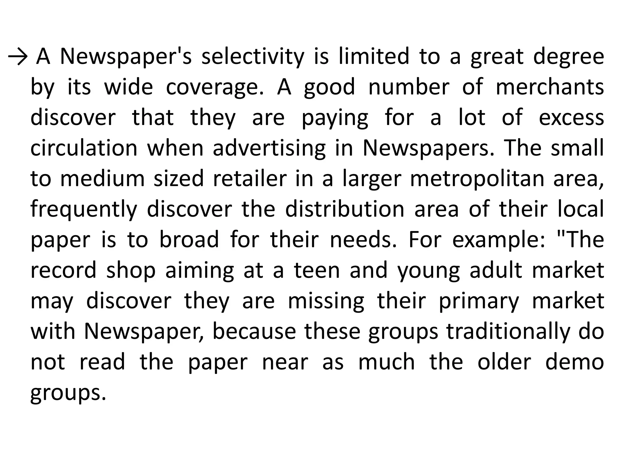 Newspaper as an advertising media | PPTX