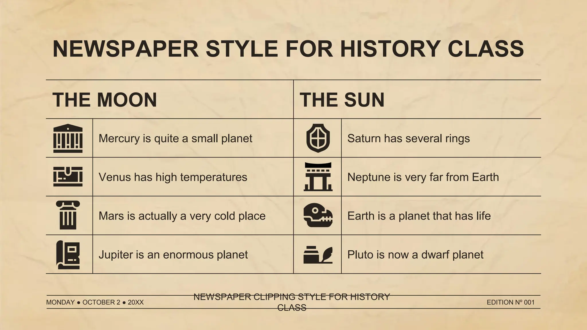 Newspaper Clipping Style for History Class Infographics by Slidesgo.pptx