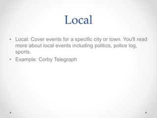 Newspaper conventions | PPTX