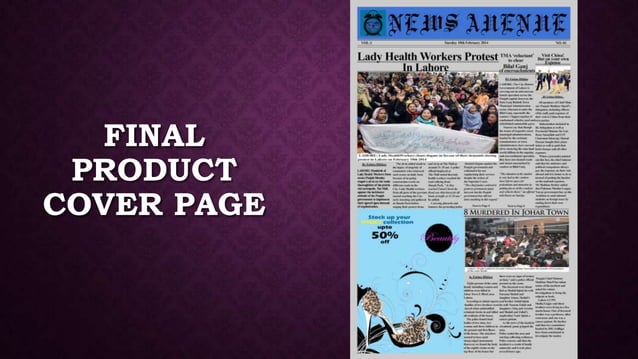 Newspaper cover page construction | PPT