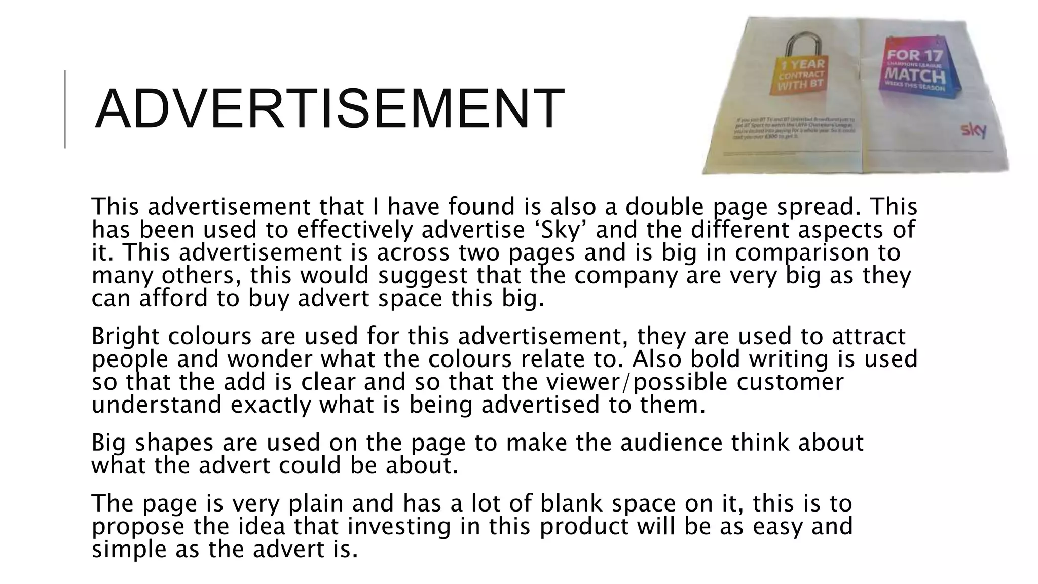 Newspaper double page spreads & advertisements | PPTX