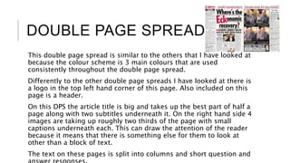 Newspaper double page spreads & advertisements | PPTX
