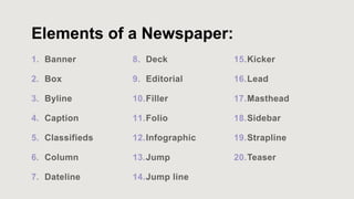 The Best OF NEWSPAPER ELEMENTS Slides.pptx