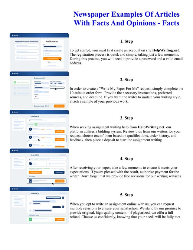 Newspaper Examples Of Articles With Facts And Opinions - Facts | PDF