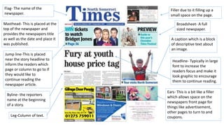 Newspaper features | PPTX